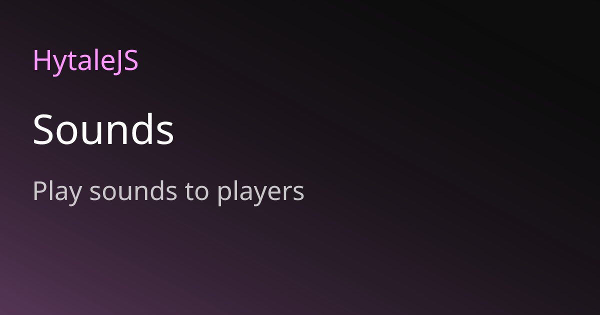 Sounds